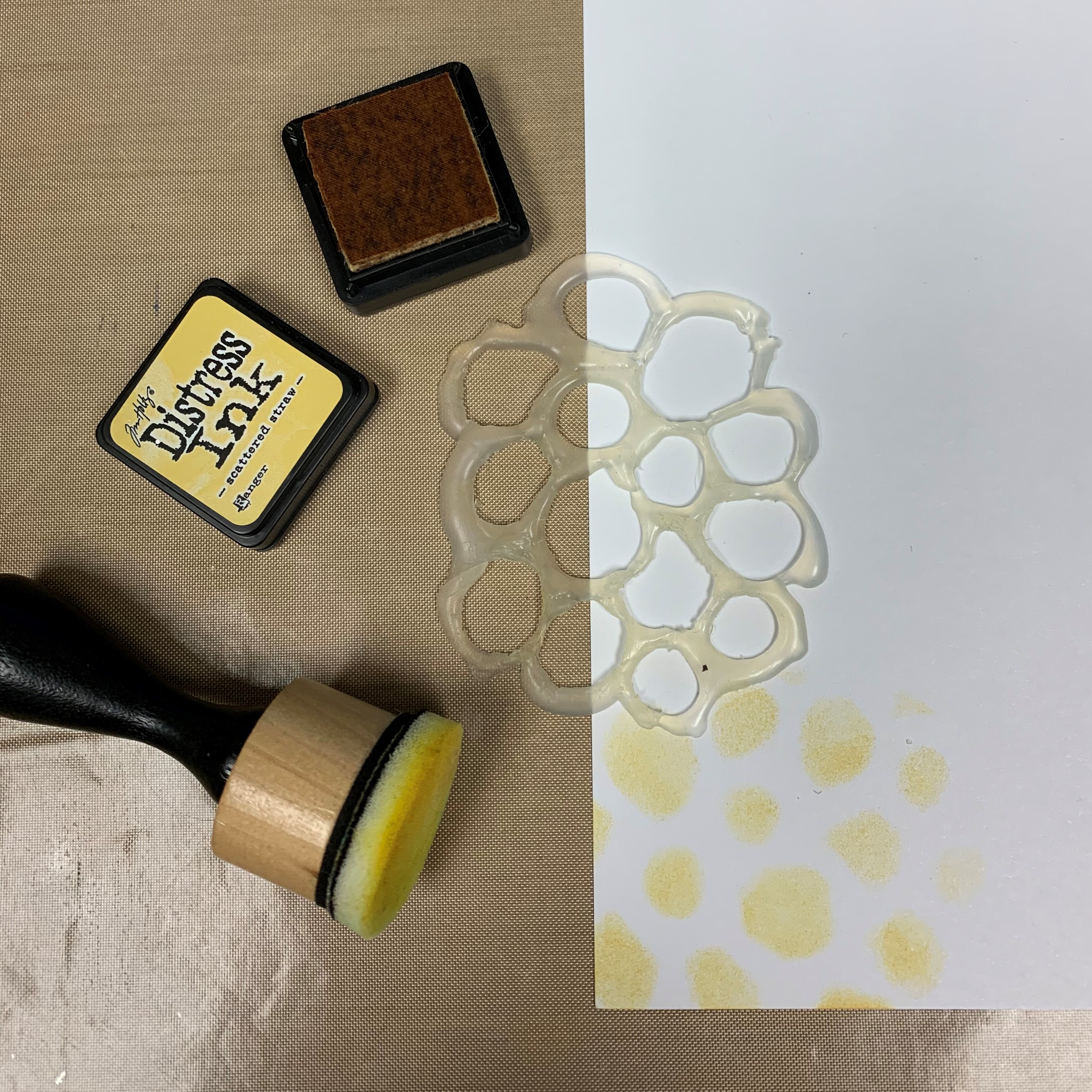 Make Your Own Stencil with a Hot Glue Gun